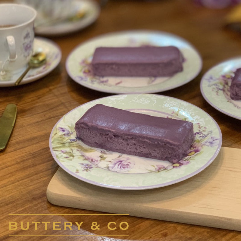 Ube Caramel Cake Slice – Buttery and Co